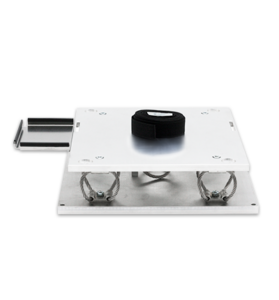 Anti-vibration plate for vibration and disruption free mounting in a ...